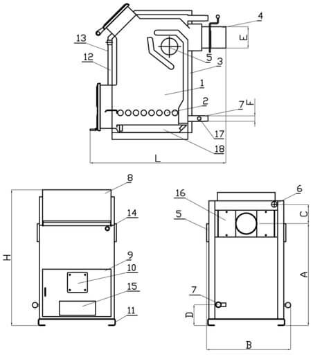 Твердотопливный котел Termomont TKK-80 (TKK-80) ⭐ купить по лучшей цене ...